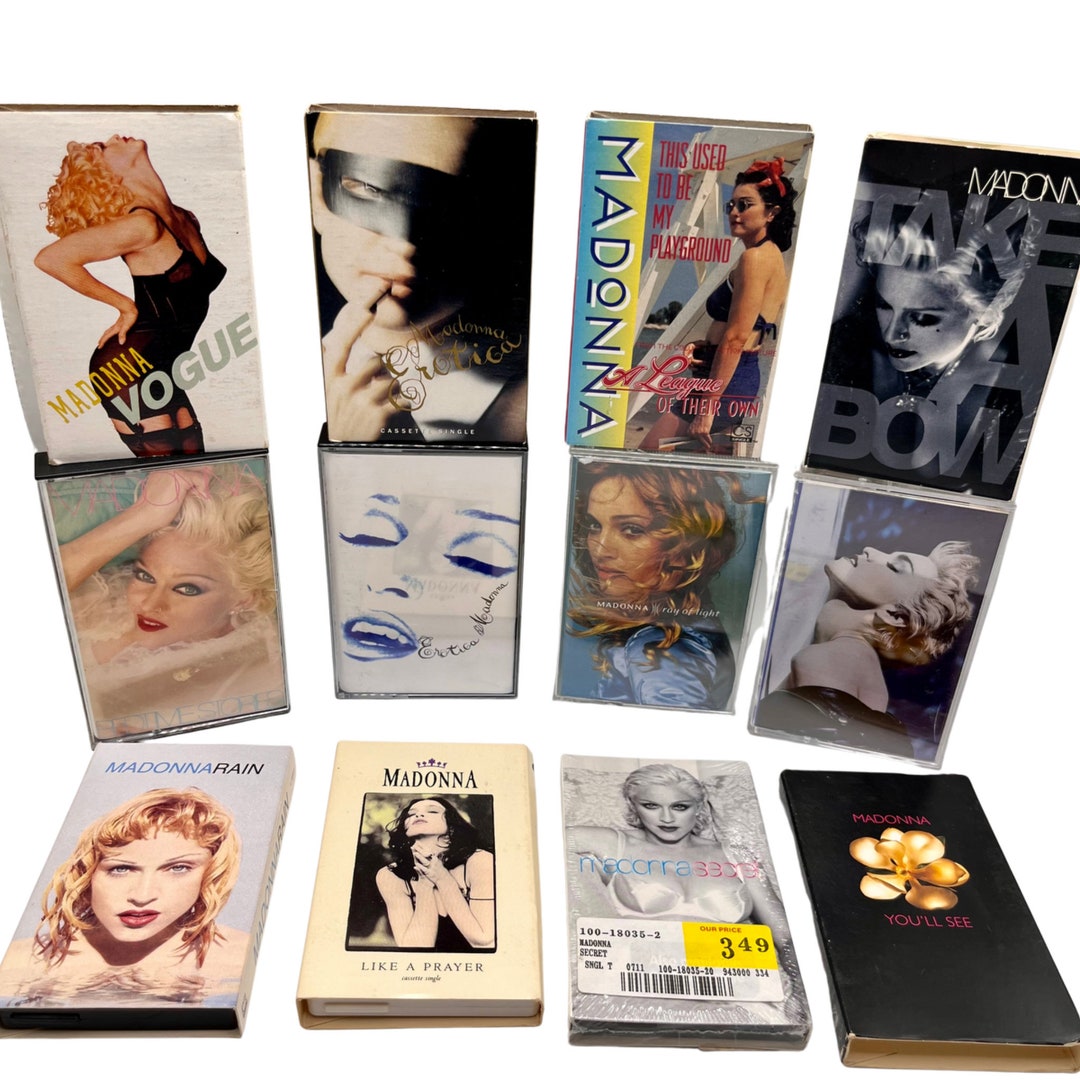 Madonna Cassette Tapes, 12-pack Playing Cassette Tapes, 80s Cassette ...
