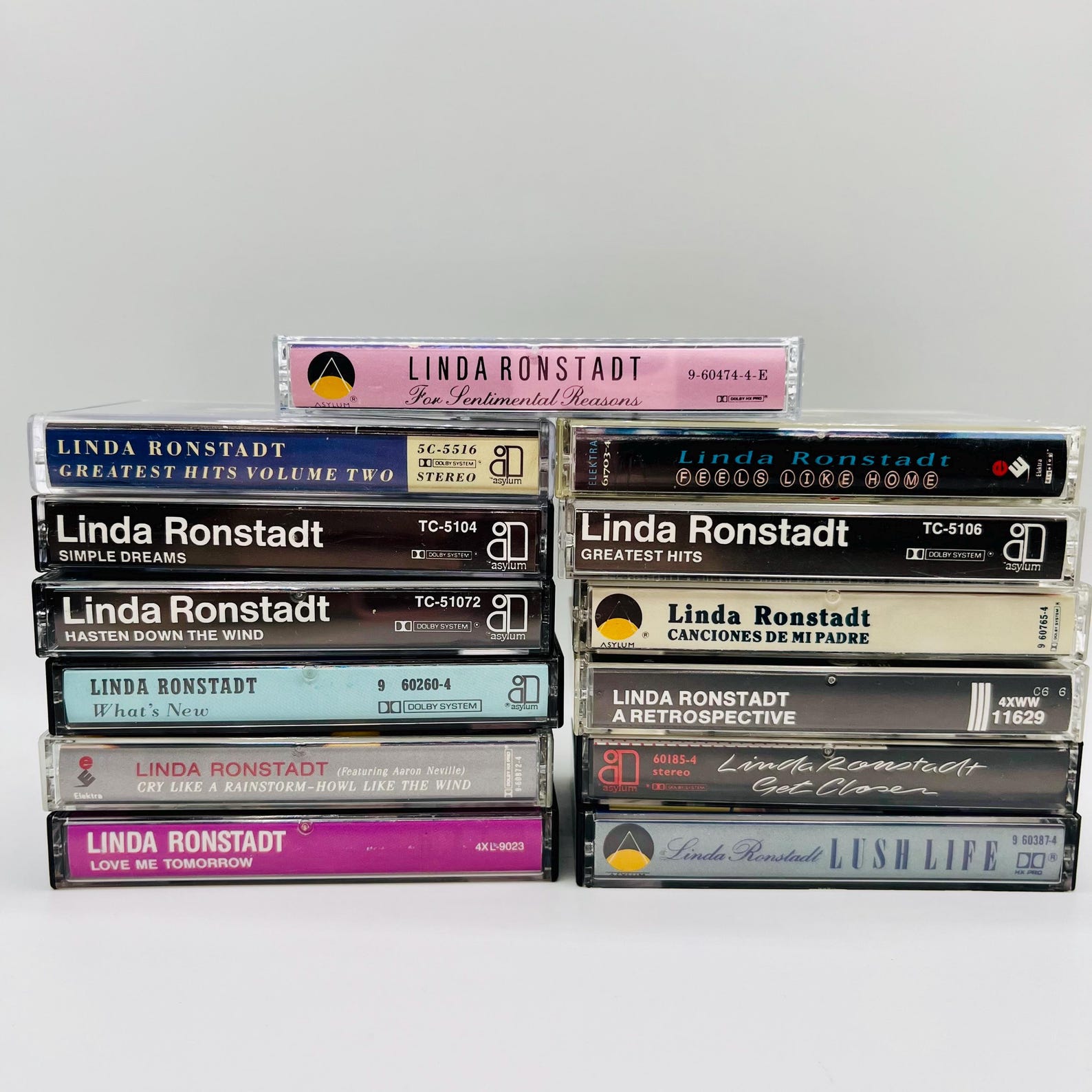 Linda Ronstadt Cassette Tapes, 13-pack, Playing Cassette Tapes, 80s ...