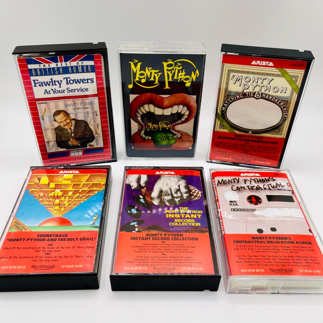 Monty Python Cassette Tapes, 6-pack, Playing Cassette Tapes, 80s ...