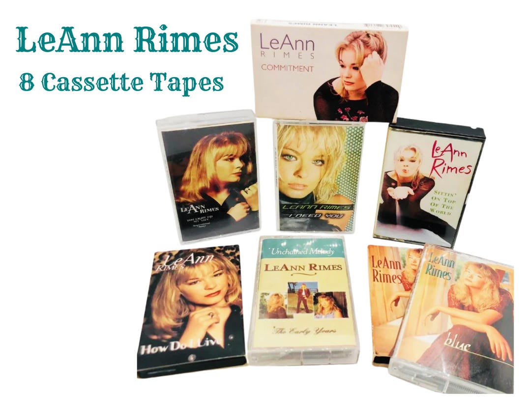 Leann Rimes, 8-pack, Cassette Tapes, Country Music Cassette Tape, 90s ...