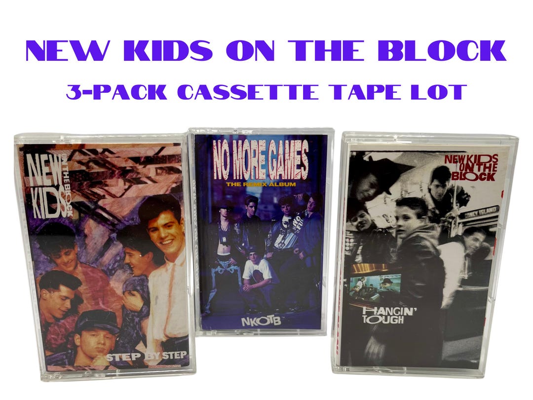 New Kids on the Block 3-pack Cassette Tape Lot, NKOTB, 80s Cassette ...