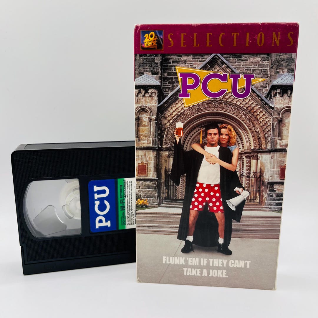 PCU, VHS Tape, Rare 1990s Stoner Comedy, VHS Movie, Video Tape, 90s ...