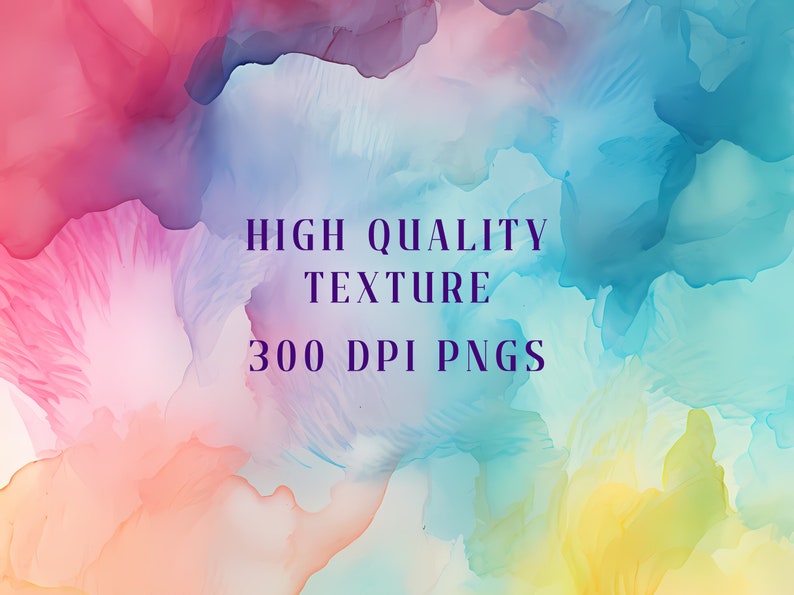 Rainbow Watercolor Background, Texture Digital Papers, PNG, Unicorn ...