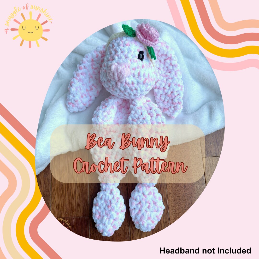 Bea Bunny Crochet PATTERN | Low Sew Crochet | Bunny Lovey | Bunny ...