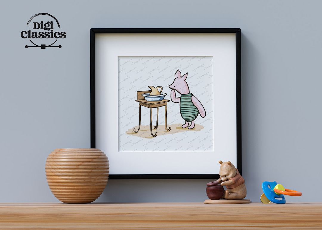 Pig, Classic Winnie the Pooh Drawings , Vintage Bear Illustration ...