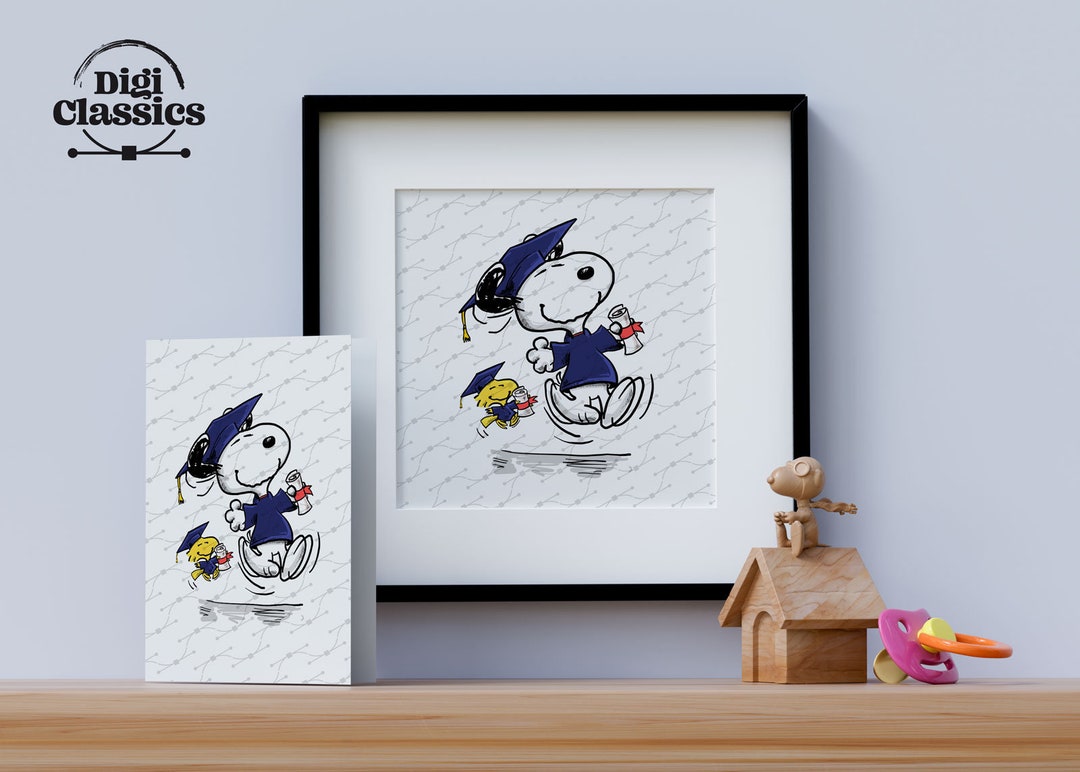 Happy Dance Grad, Snoopy, Peanuts Cute Illustration, Kid Graduation ...