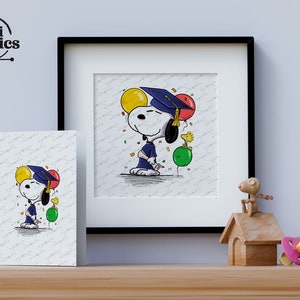 Congrats Grad, Snoopy, Peanuts Cute Illustration, Kid Graduation ...