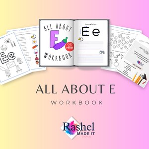 All About E Coloring and Activity Book Pre-school Letter - Etsy