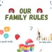 Family Rules | House Rules for Kids | Family Values | Kids Wall Art ...