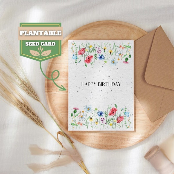 Seed Birthday Cards - Etsy