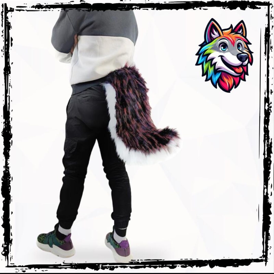 Fursuit Tail, Cosplay Tail, Puppy Tail, Fake Fur Tail model: WOLF ...