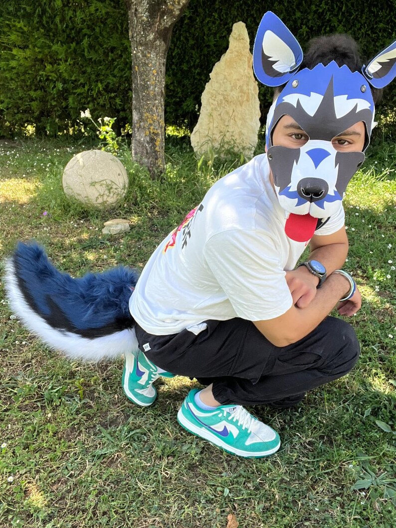 Fursuit Tail, Cosplay Tail, Fake Fur Tail, Tail "model: ECLAIRE Celeste ...