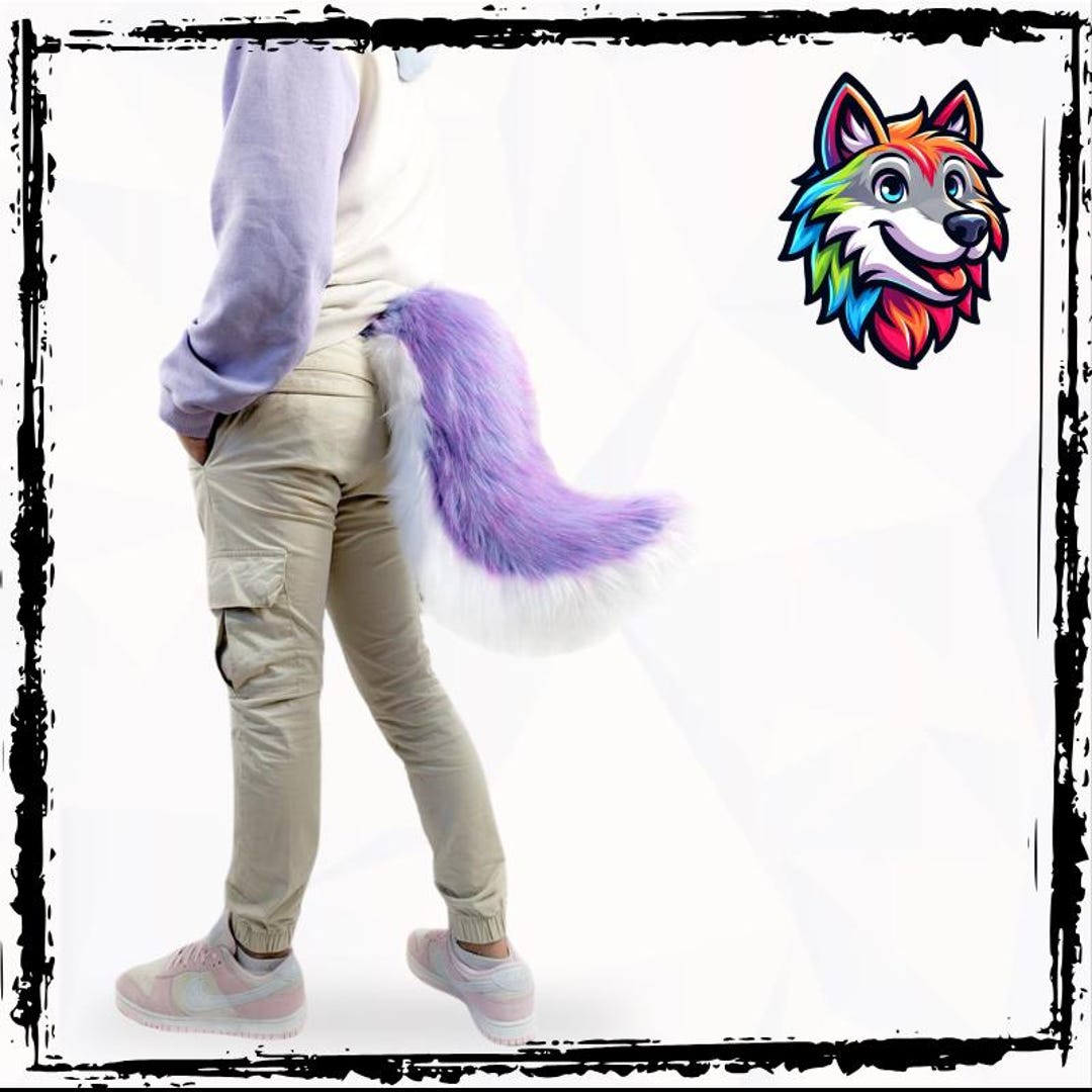 Fursuit Tail, Cosplay Tail, Puppy Tail, Fake Fur Tail "model: WOLF ...