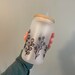 Custom Floral Frosted Coffee Can - Personalized Gift for Coffee Lovers ...