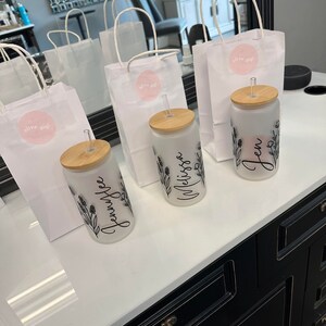 Custom Floral Frosted Coffee Can - Personalized Gift for Coffee Lovers ...