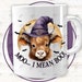 Moo I Mean Boo Png, Halloween Cow Png, Highland Longhorn Cow Png ...