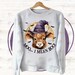 Moo I Mean Boo Png, Halloween Cow Png, Highland Longhorn Cow Png ...