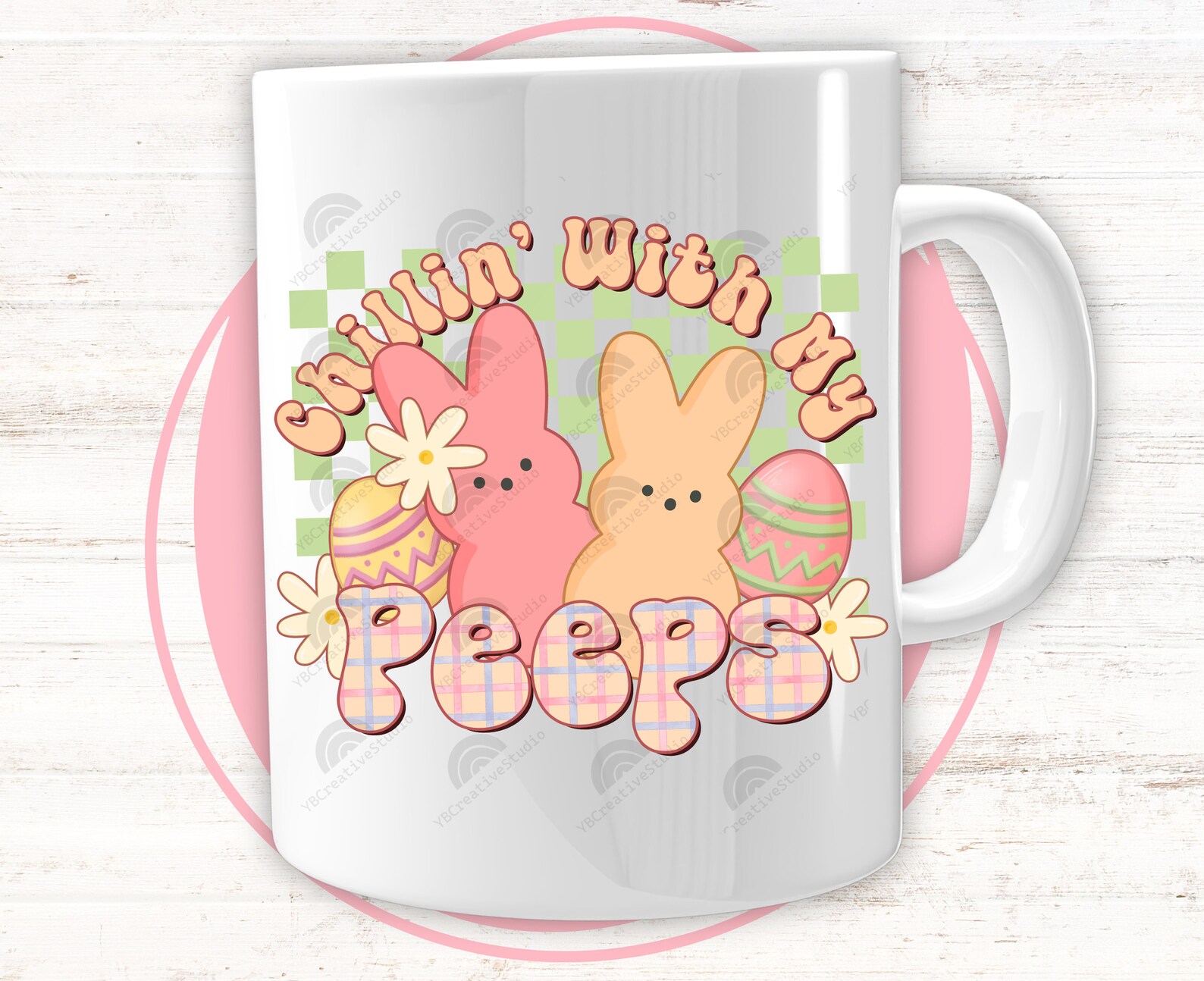 Chillin' With My Peeps Png, Easter Dy Png, Easter Bunny Png, Retro ...