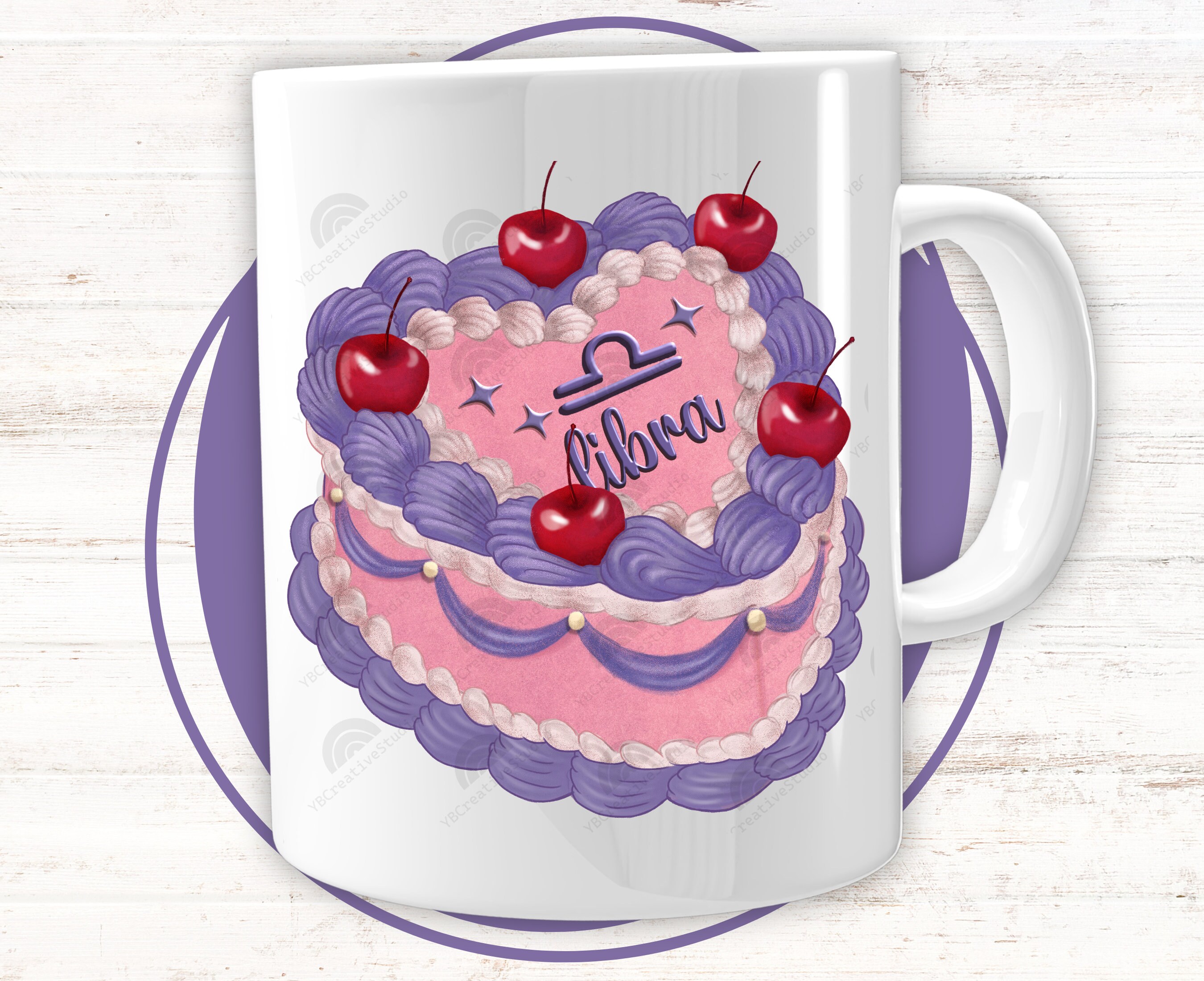 Libra Retro Heart Cake Png, Libra Png, Birthday Cake Png, Astrology Png ...