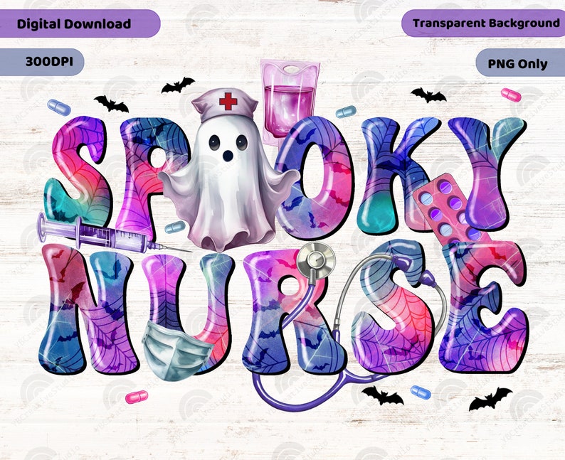 Spooky Nurse Png, Halloween Nurse Png, Boo Boo Crew Png, Nurse ...
