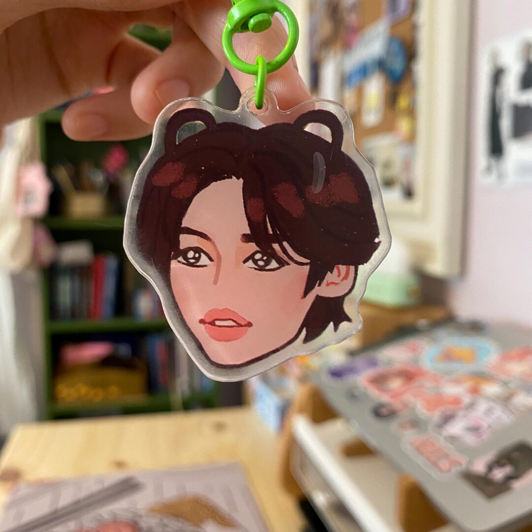 Stray Kids LEEKNOW Keychain SKZ Acrylic Keychain Double-sided Cute Kpop ...