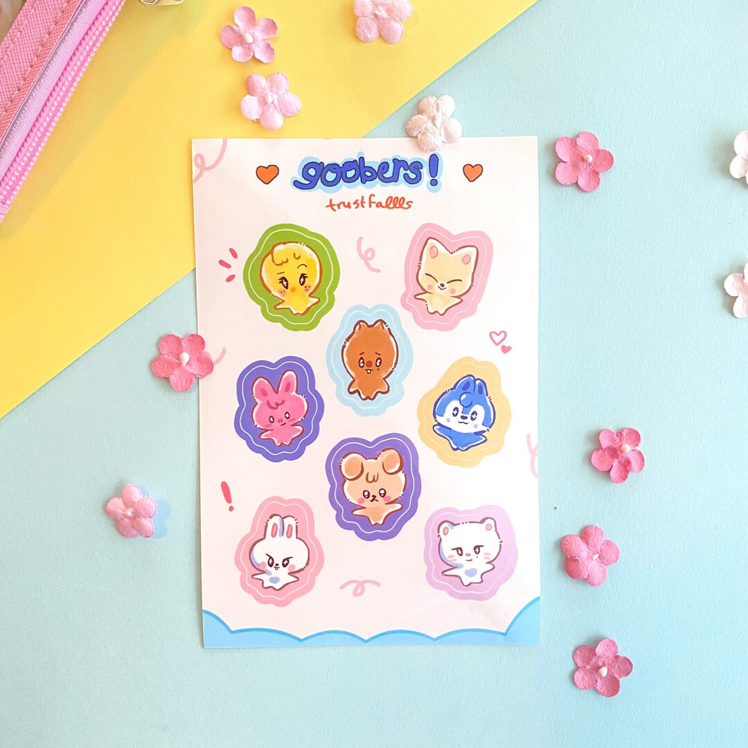 Stray Kids SKZOO Goober Sticker Sheet - Etsy