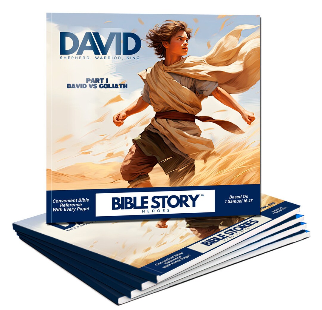 David and Goliath for Kids Storybook, Square Paperback, Children's Book ...