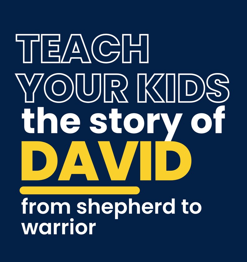 David and Goliath for Kids Storybook, Square Paperback, Children's Book ...