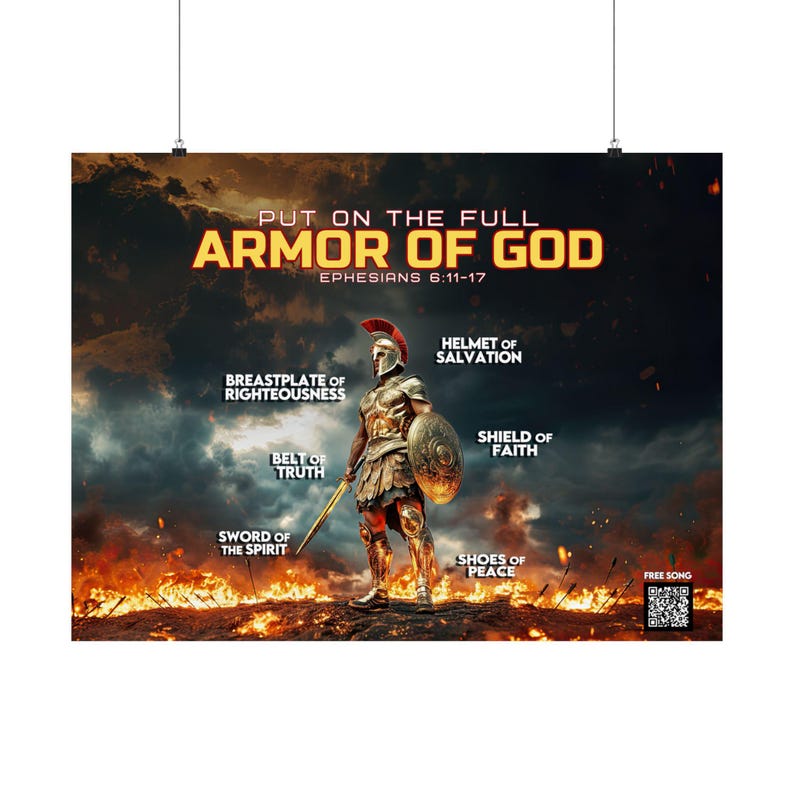Armor of God Poster: Ephesians 6, Christian Wall Art - Etsy