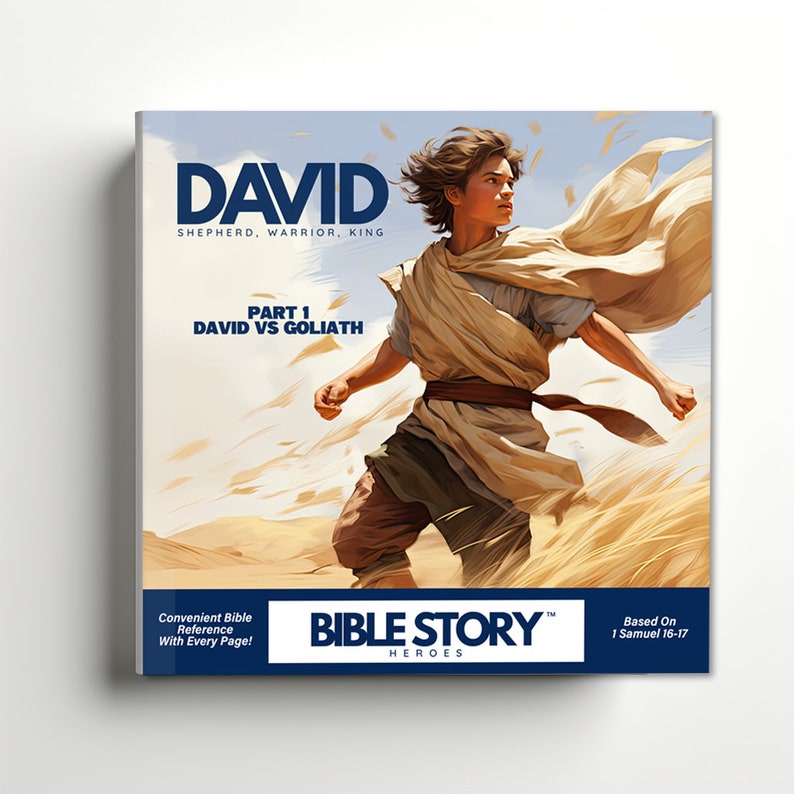 David and Goliath for Kids Storybook, Square Paperback, Children's Book ...