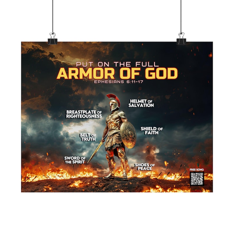 Armor of God Poster: Ephesians 6, Christian Wall Art - Etsy Canada