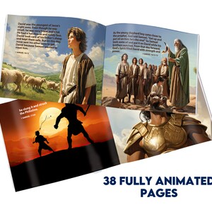 David and Goliath for Kids Storybook, Square Paperback, Children's Book ...