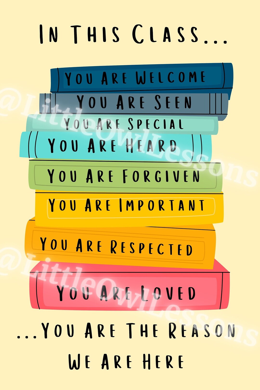 Motivational Classroom Poster in This Classroom You Are... - Etsy