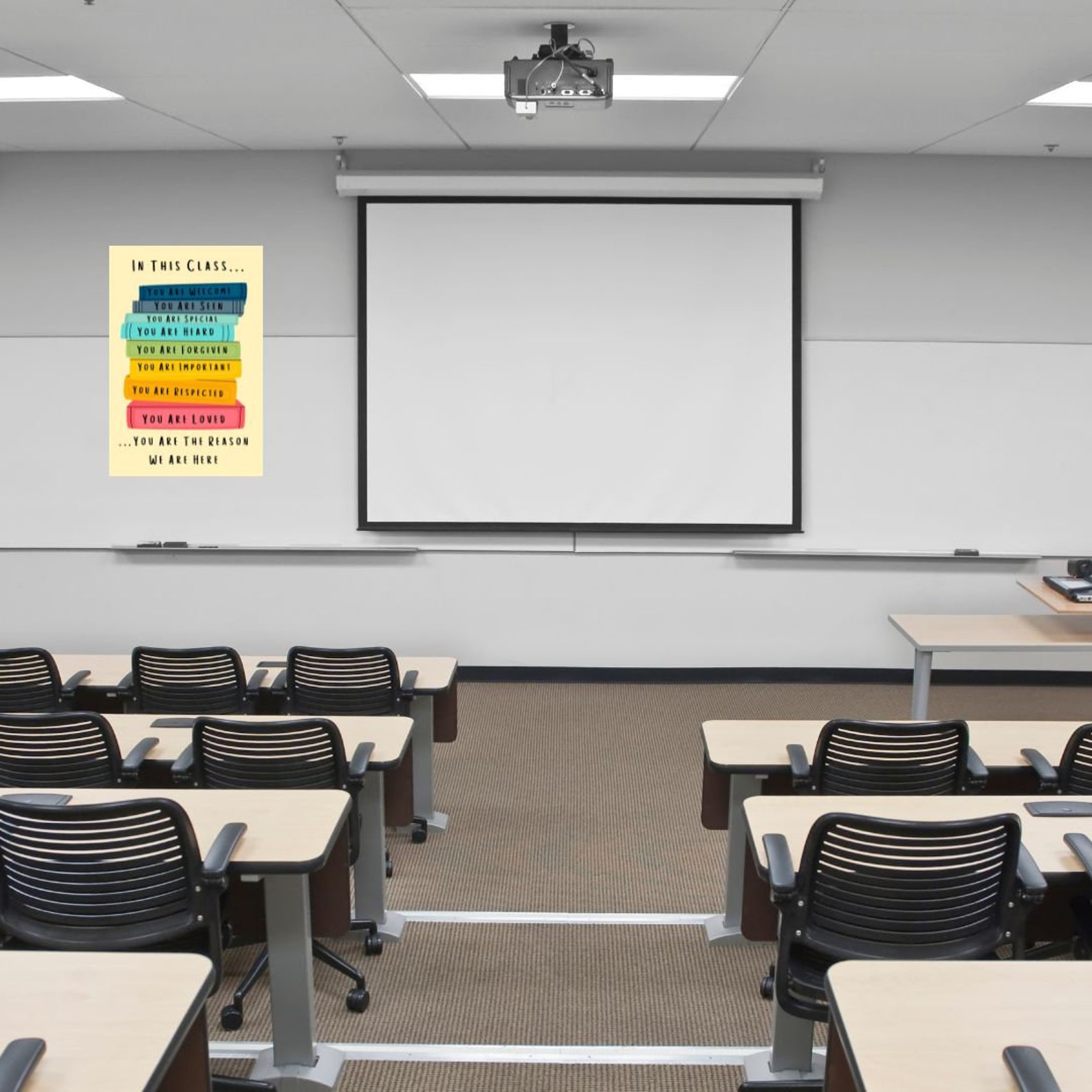 Motivational Classroom Poster in This Classroom You Are... - Etsy