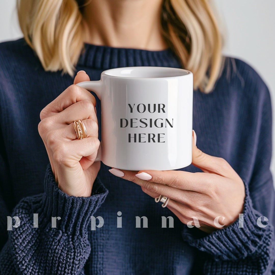Model Mug Mockup, 11oz Blank Coffee Mug Mockup, Mockup Mug, White Cozy ...