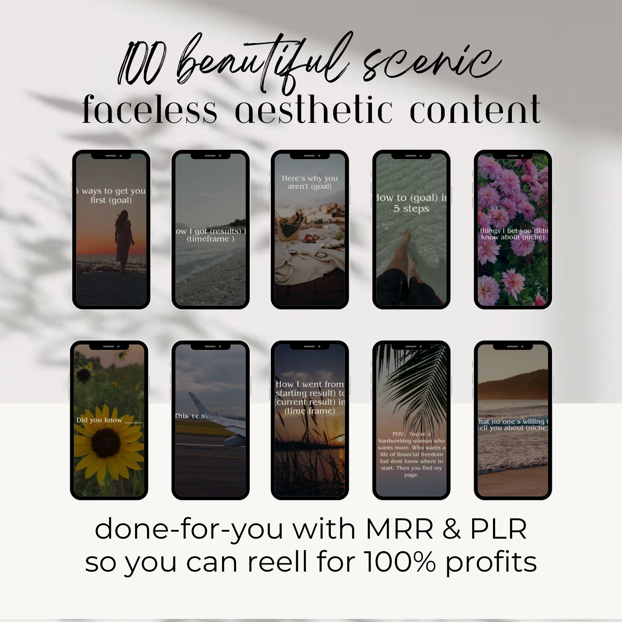 MEGA Faceless Instagram Reels Bundle With MRR & PLR Resell Rights, 600 Faceless Reels Bundle ...