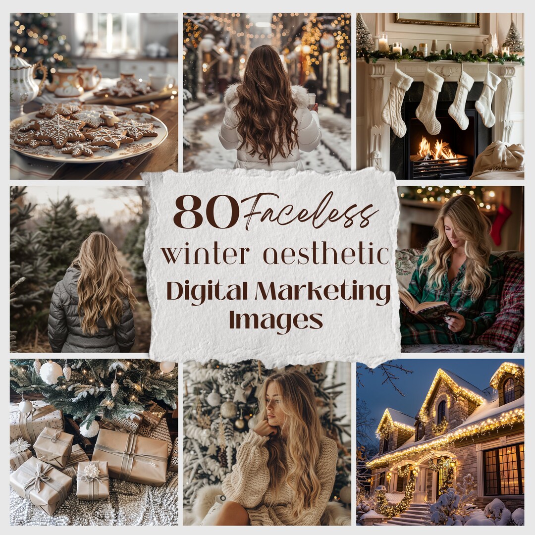 Winter Aesthetic Faceless Instagram Stock Photos, PLR MRR Faceless ...