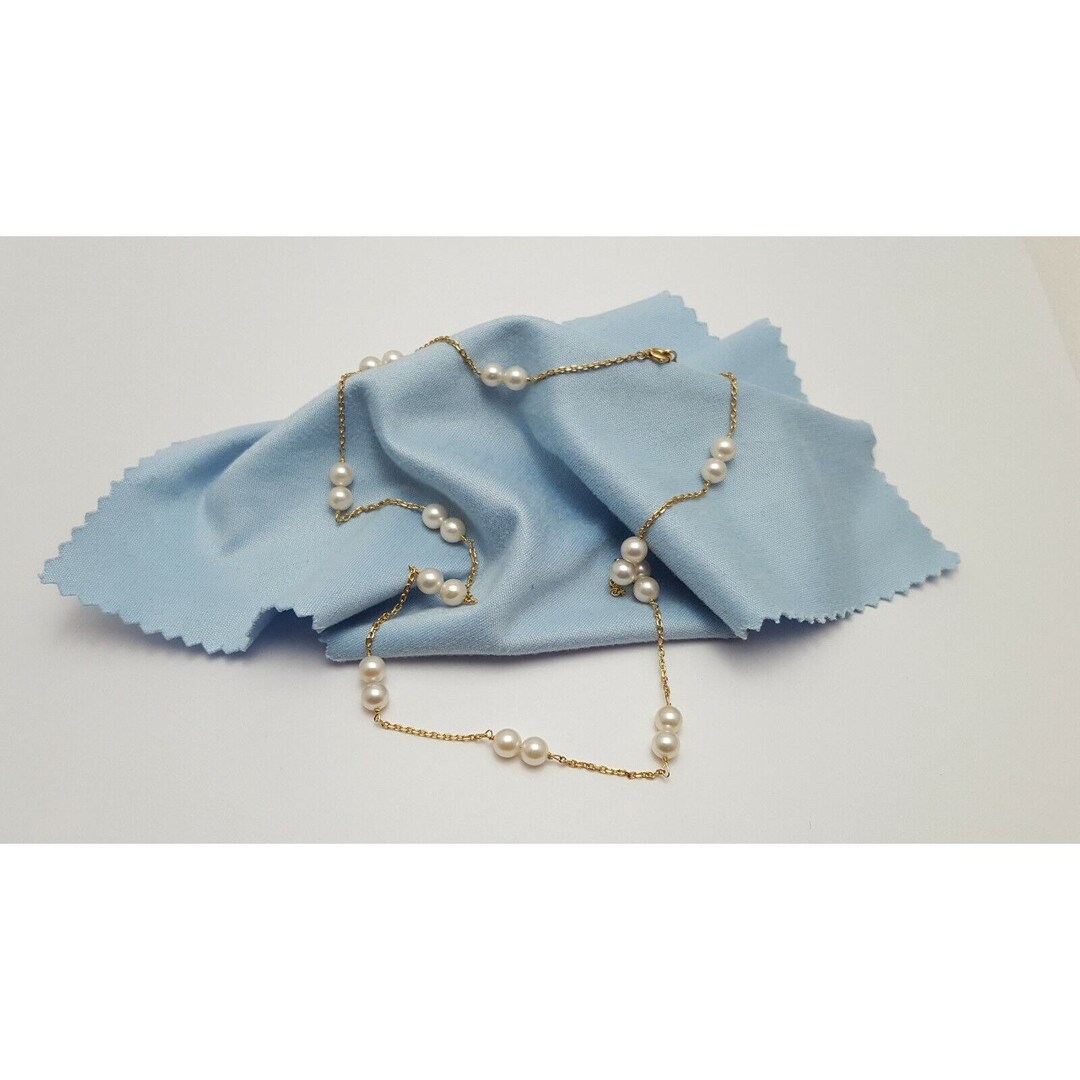 Beautiful 18K Karat Yellow Gold Designer Pearl Cable Link - Etsy