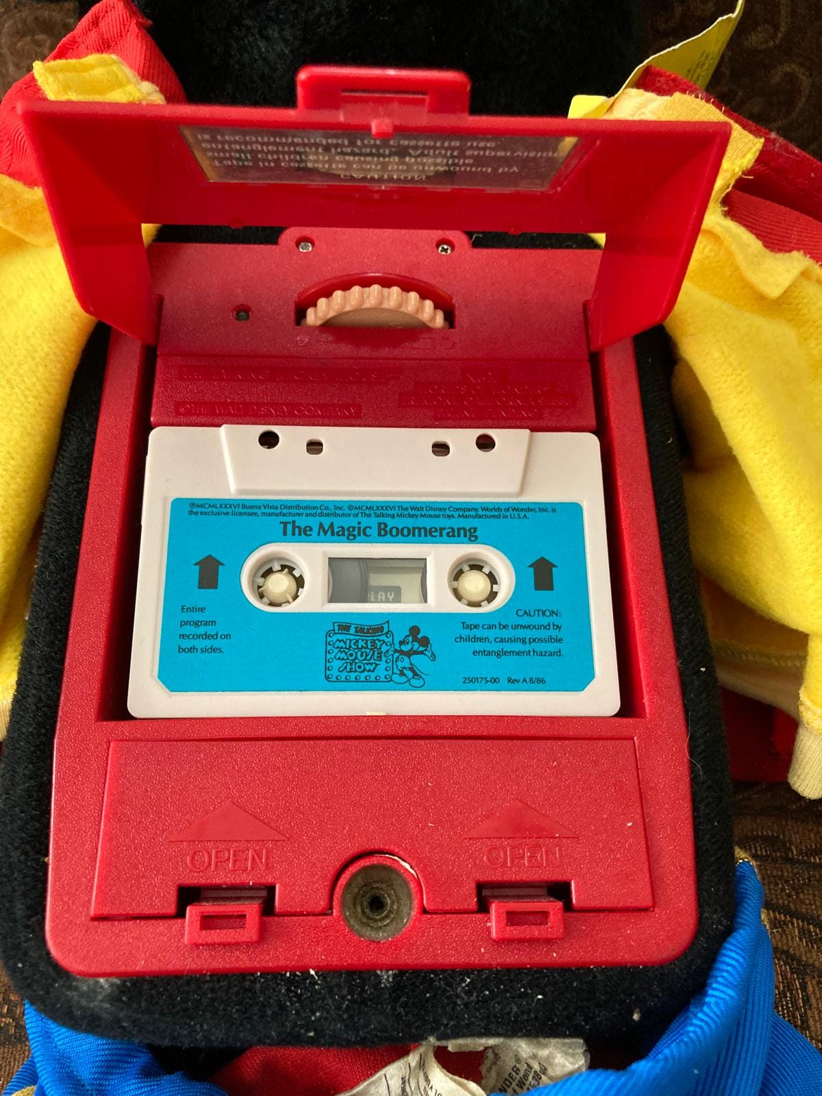 Vintage Talking Mickey Mouse Cassette Tape Player not Working - Etsy