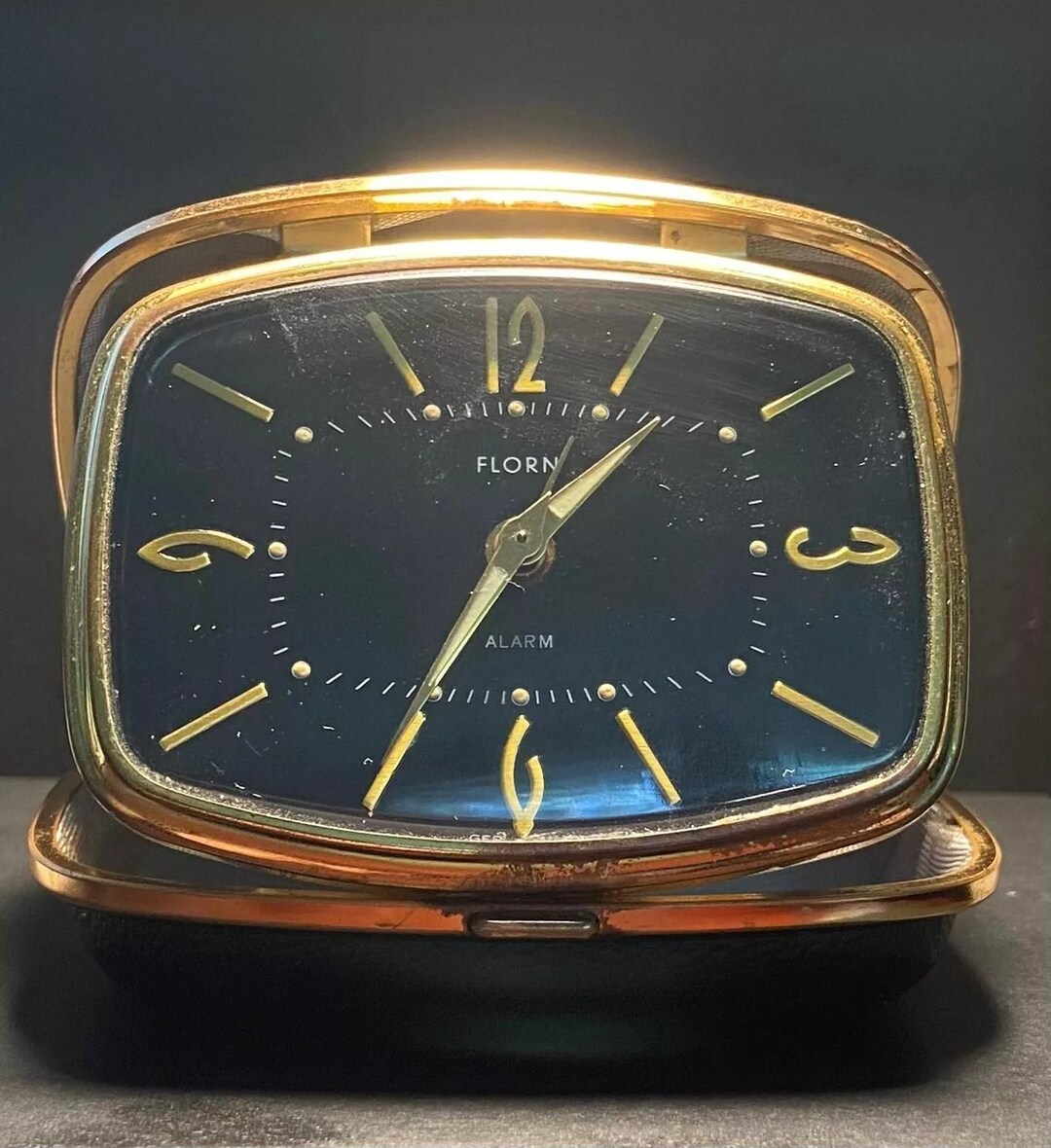 Vintage Florn Travel Alarm Clock Pleasure Holidays Black Leather - Etsy