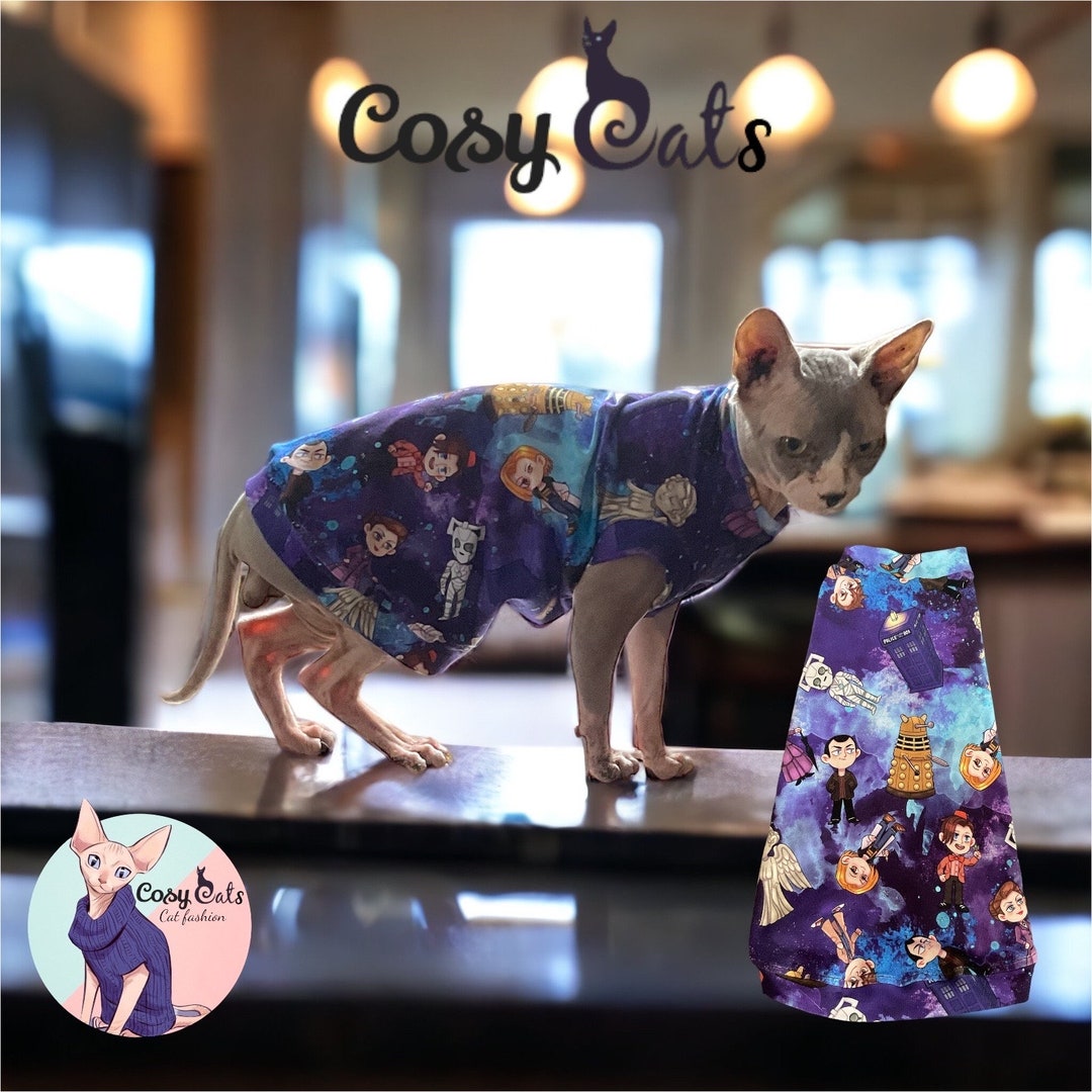 Sphynx Cat Clothes, Sphynx Jumper, Sphynx Sweater, Sphynx Clothes, Cat ...