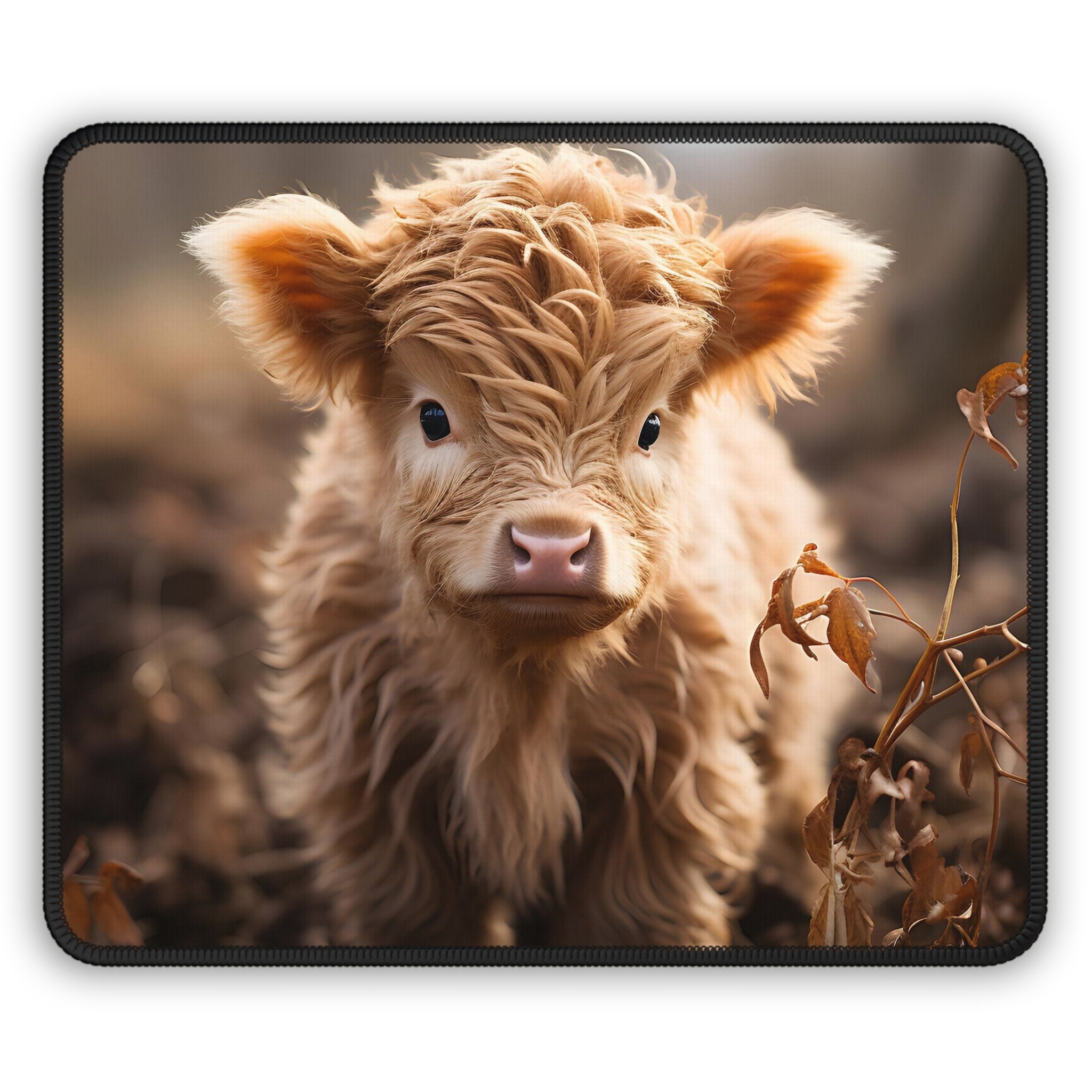 Fluffy Cow Baby Highland Cattle, Gaming Mouse Pad 9 7 , Gift for Any ...