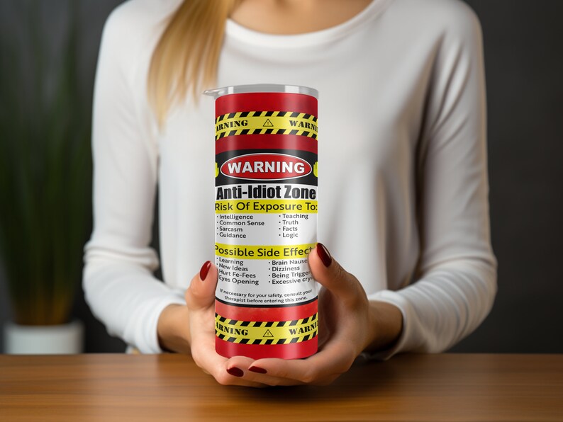 Sarcastic Tumbler Wrap Design, Funny Stupid People PNG File for ...