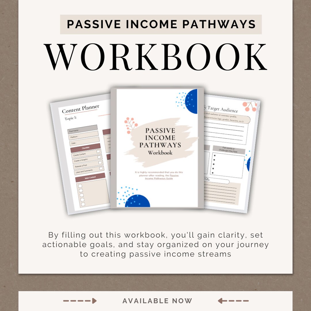Passive Income Pathways Workbook - Etsy