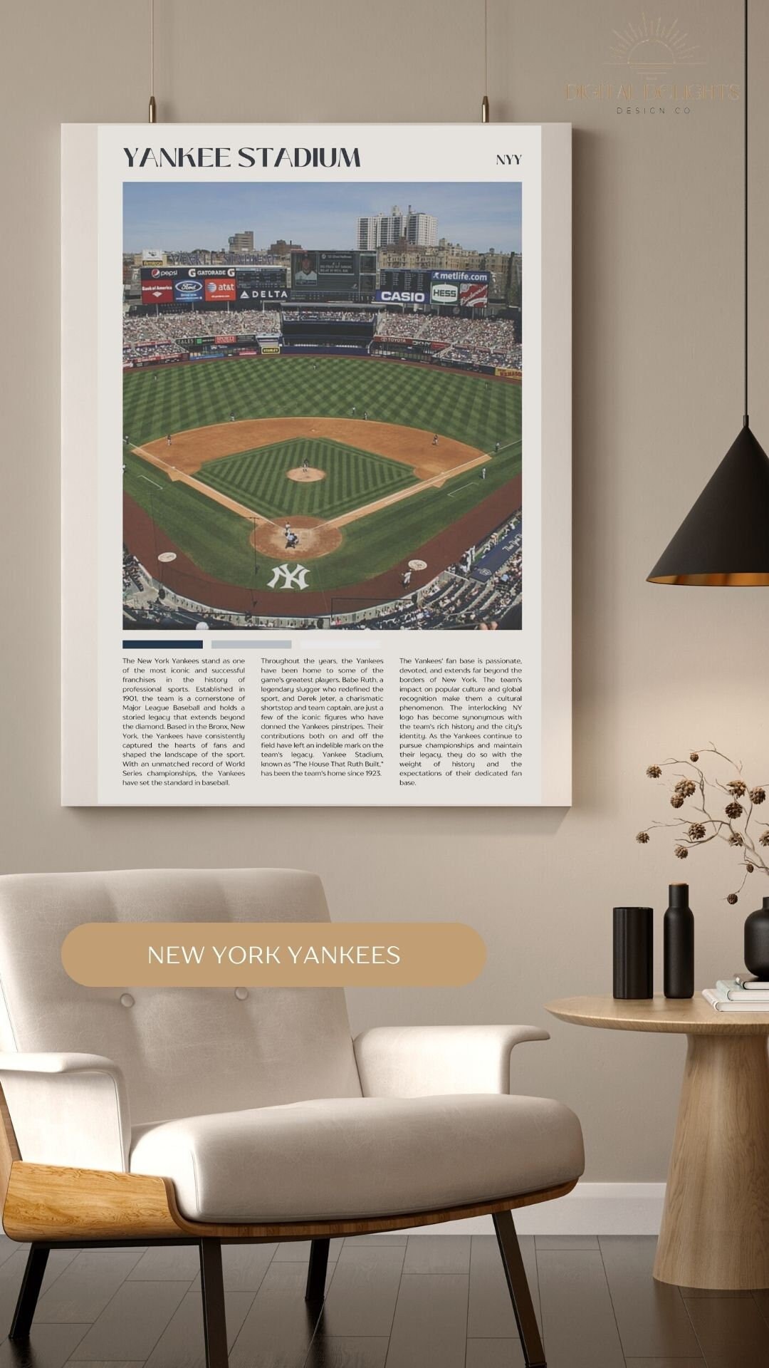 Stadium Series | Yankee Stadium, New York Yankees, Digital Printable ...