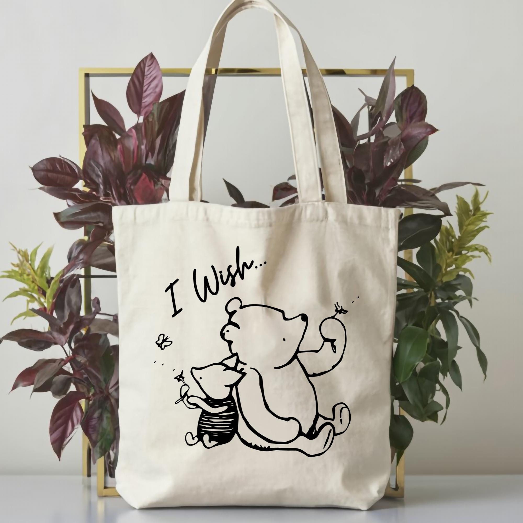 Winnie the Pooh and Piglet Tote Bag,vintage Pooh Gift Bag, Pooh Lover ...