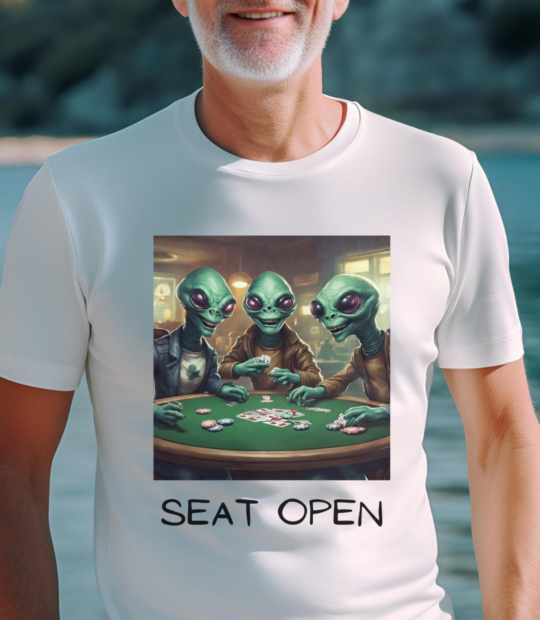 Poker Alien Shirt, Poker Gift, Novelty Gift, Poker Lover Gift, Poker ...