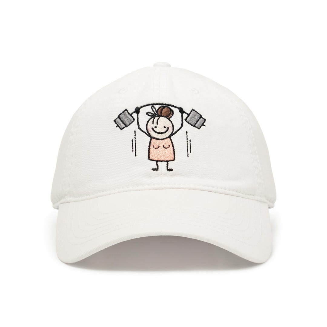 Weightlifting Hat for Women: Embroidered Gym Cap, Strong Girls Fitness ...