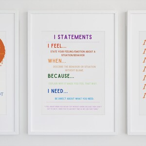 Affirmation Poster, I Statements Poster, Growth Mindset Poster, Things ...