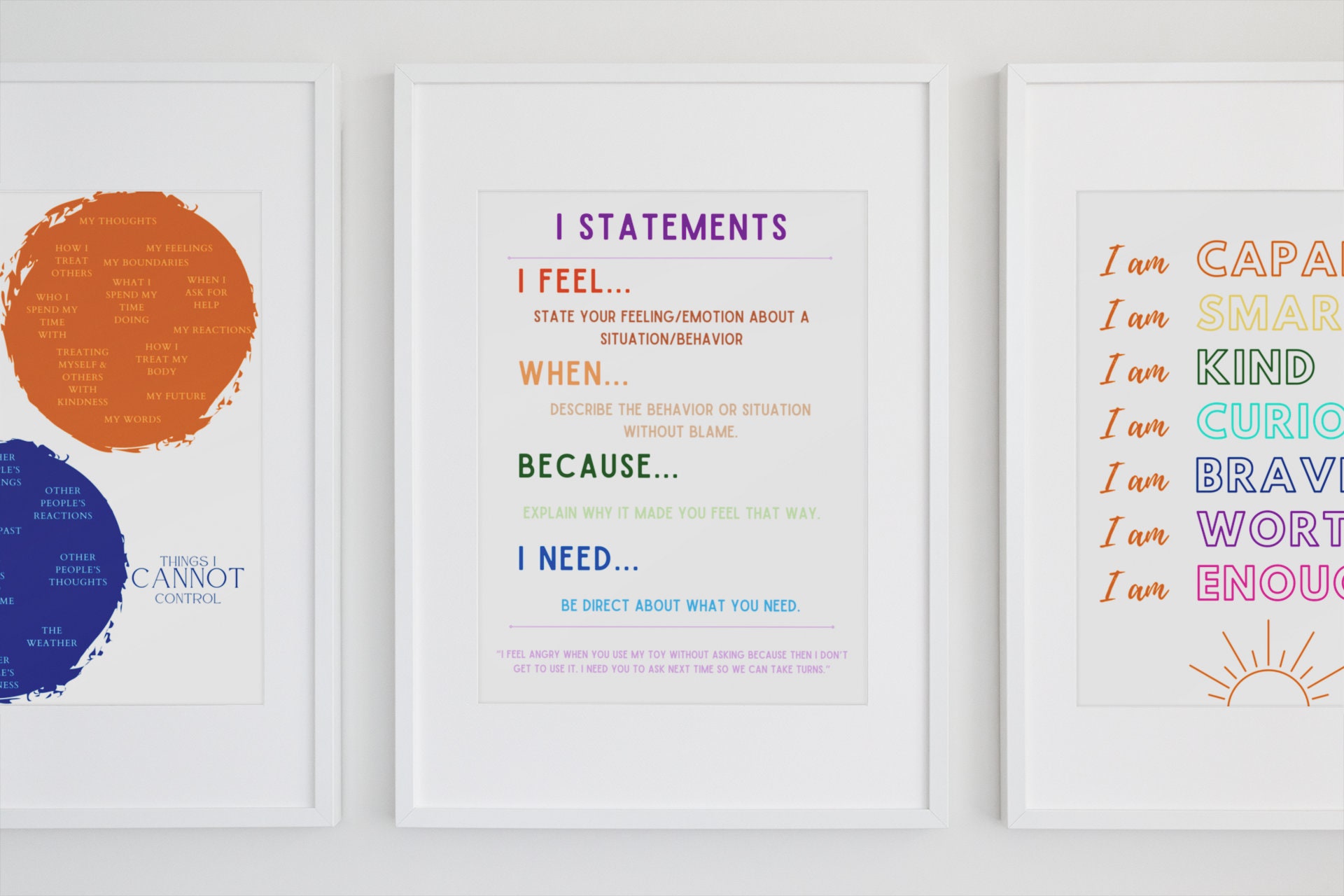 Affirmation Poster, I Statements Poster, Growth Mindset Poster, Things ...